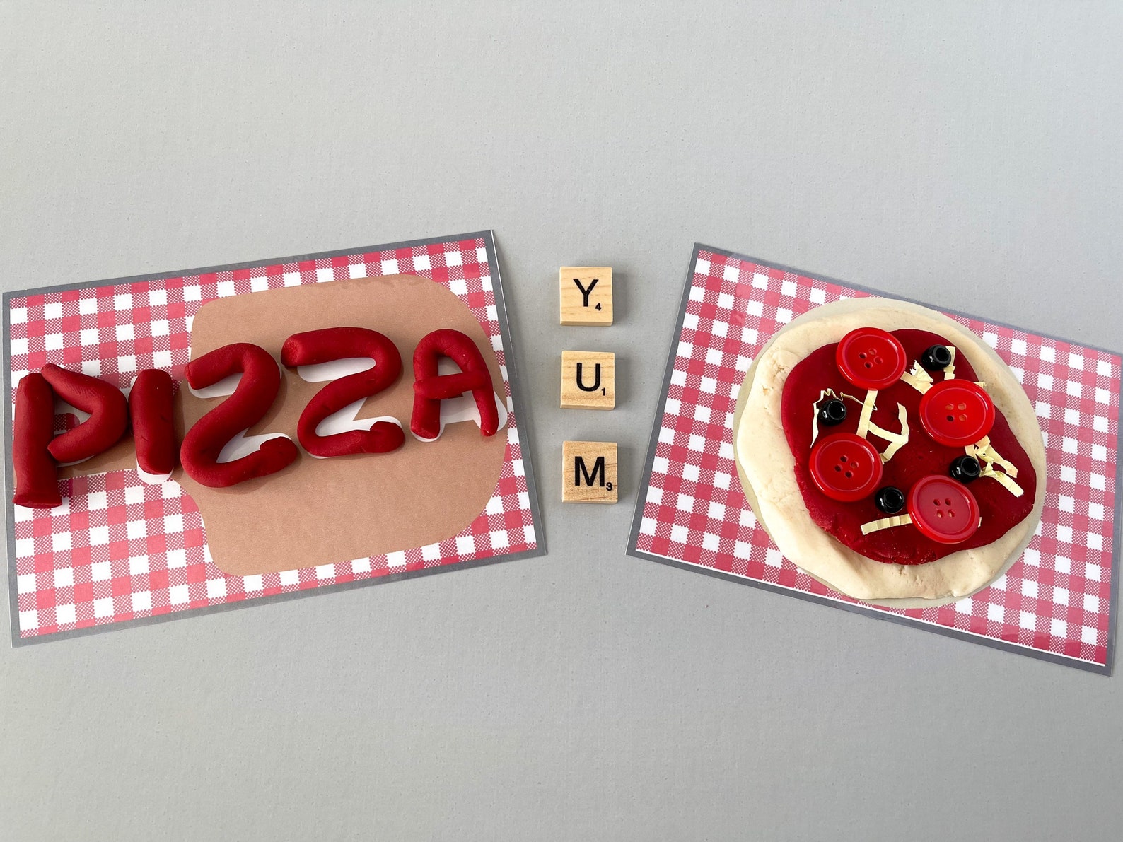 Pizza Play Dough Kit Pizza Sensory Kit Pizza Playdough Kit - Etsy