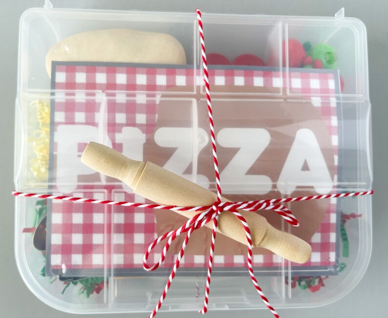 Pizza Play Dough Kit Pizza Sensory Kit Pizza Playdough Kit - Etsy