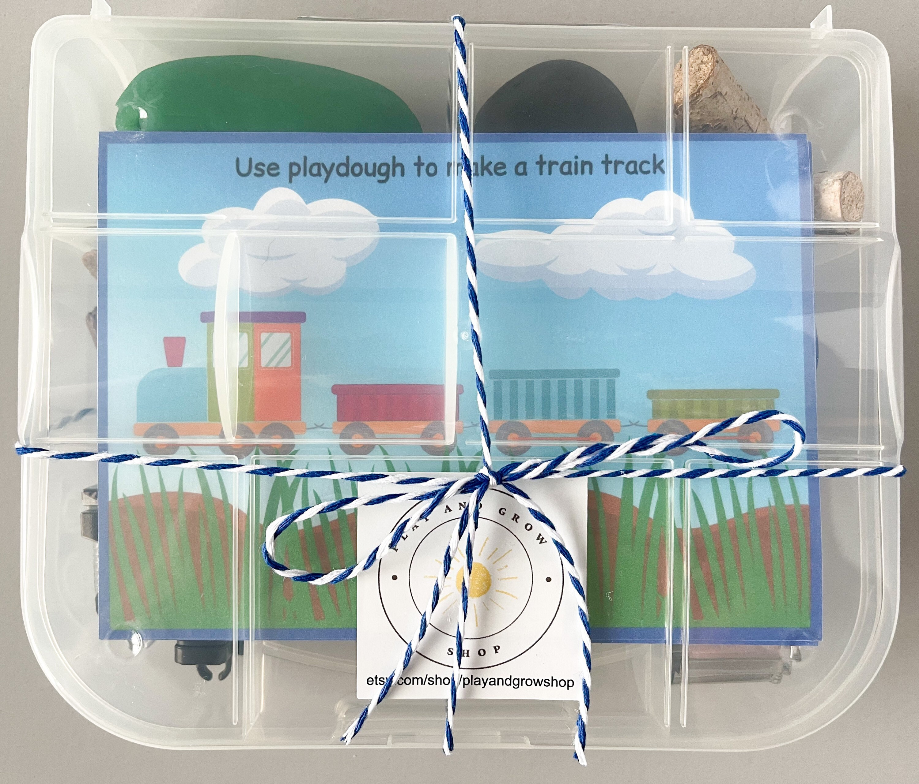 Train Play Dough Kit, Train Sensory Kit, Train Playdough Kit, Playdoh ...