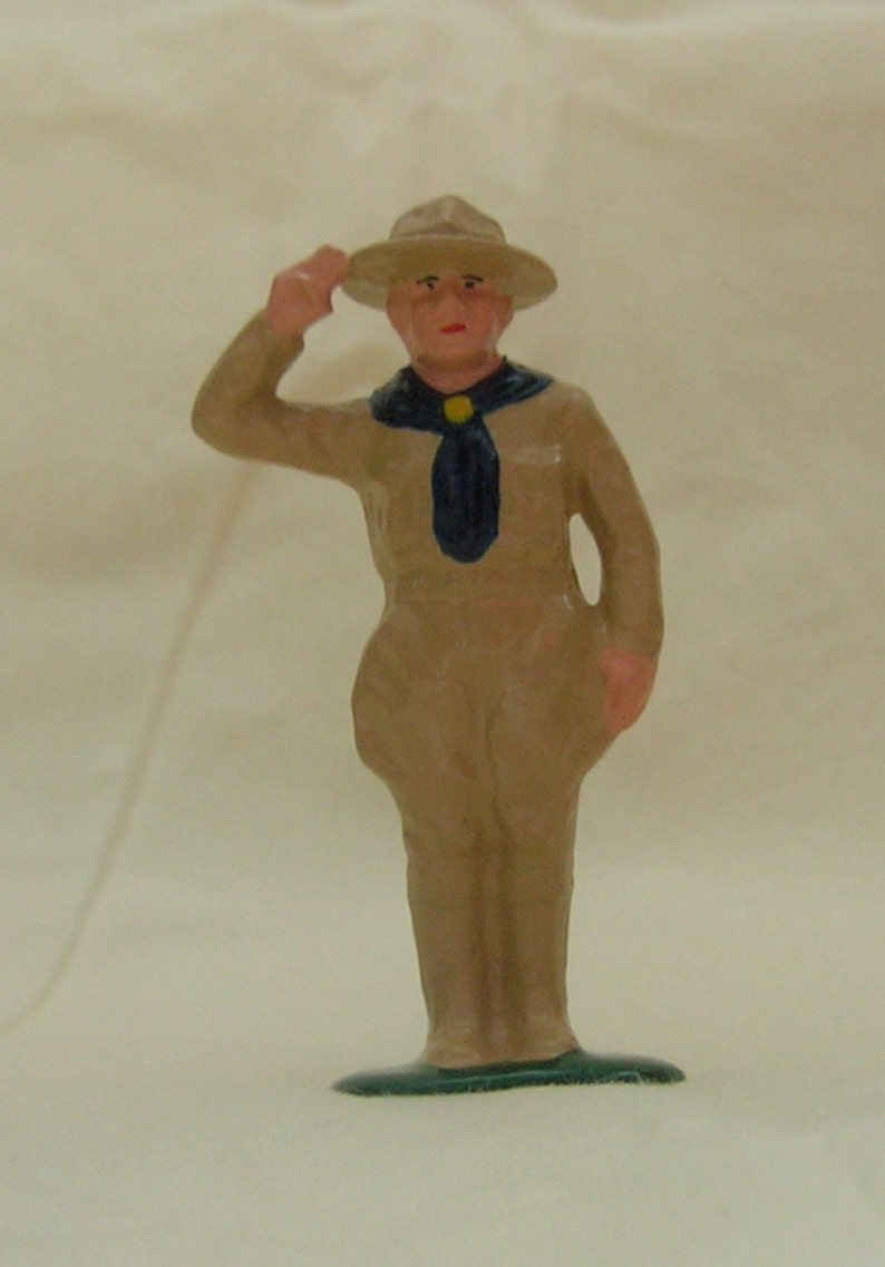 Boy Scout Master Saluting, 3 Collectible Figurine, Hand-painted ...