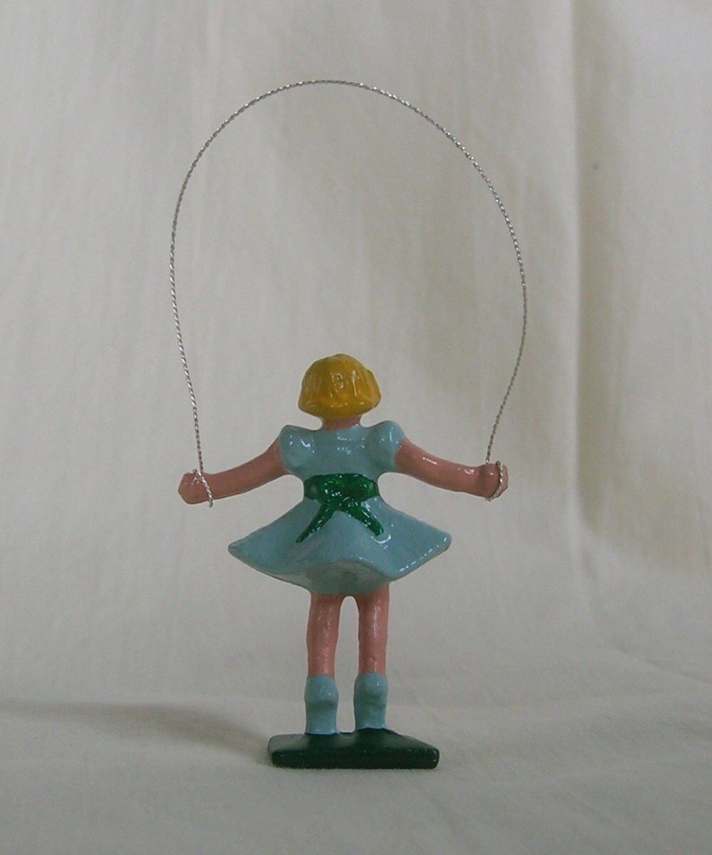 Little Girl Jumping Rope (wire Jumprope), Collectible Figurine, Model ...