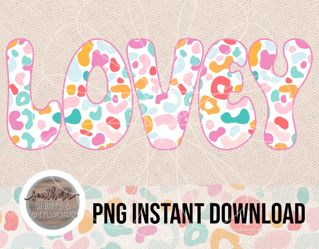 Color Leopard Lovey Design PNG File Download - Etsy