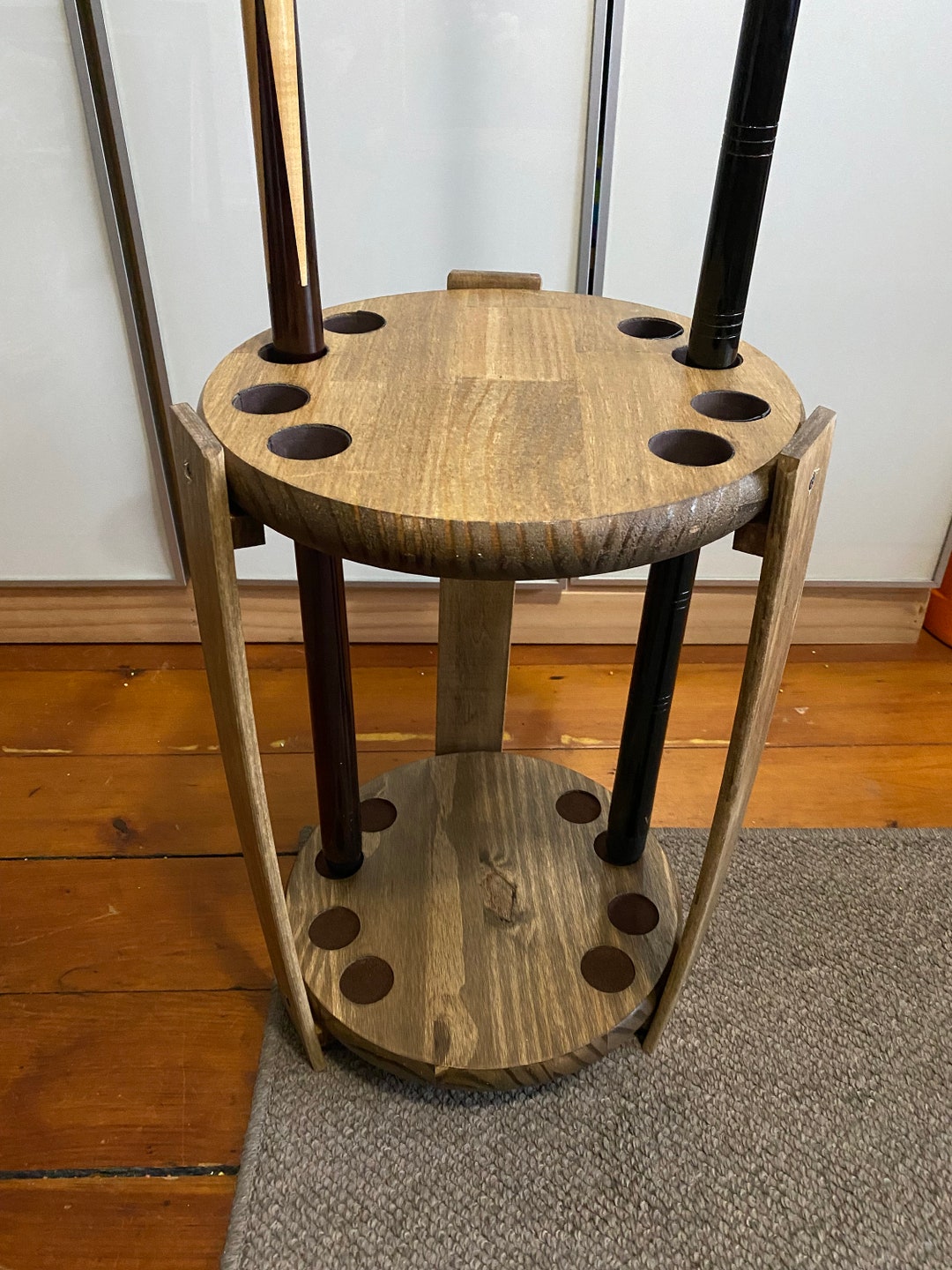 Custom Rustic Country Floor Cue Rack Stand 19" Ht - Etsy