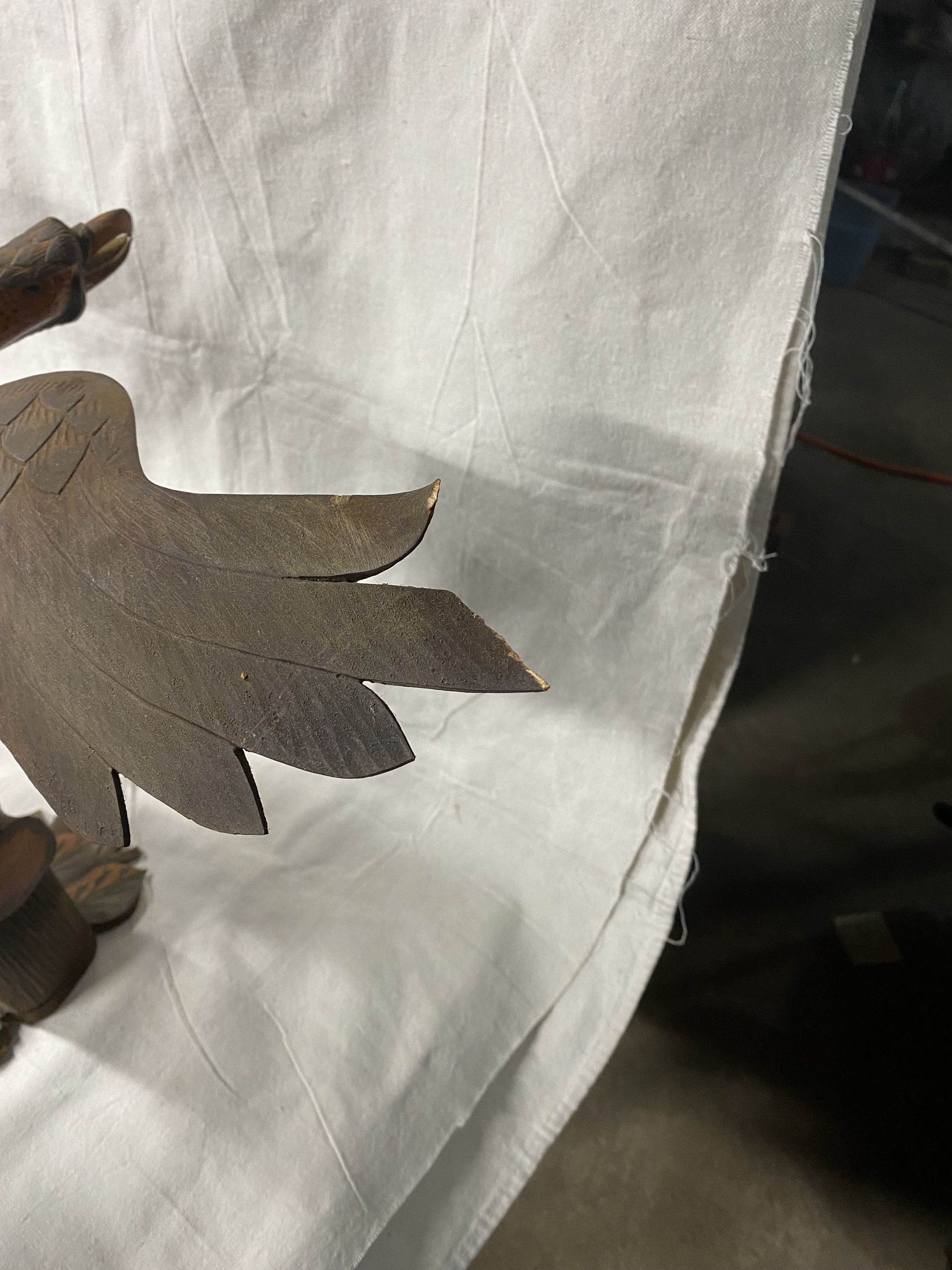 Large Full Size Wood Carved Hawk Eagle Raptor Sculpture - Etsy