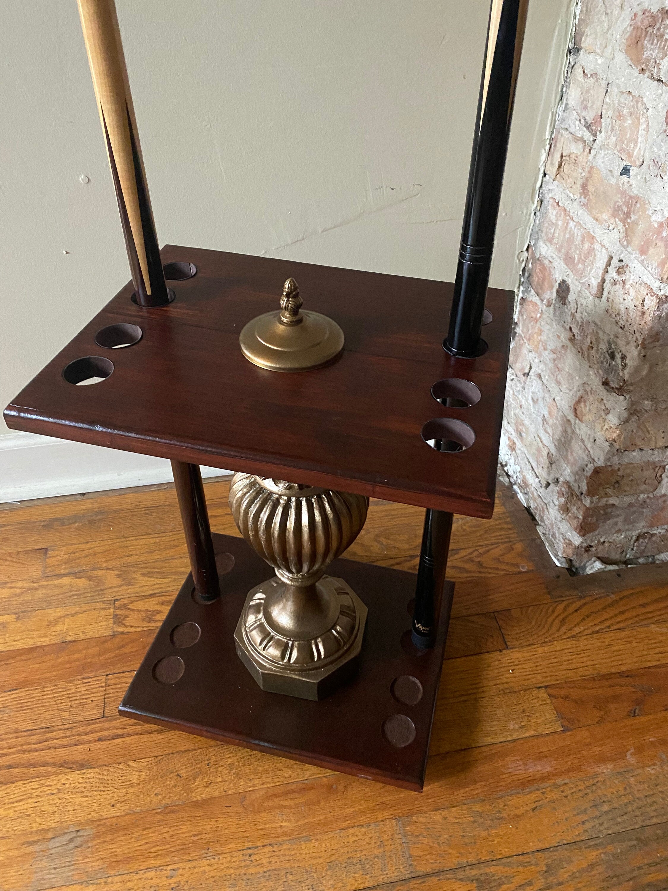 Custom Made Wood Classic Floor Cue Rack Stand 21 Ht - Etsy
