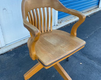 Antique Milwaukee Chair Co. Bankers Chair Lawyers Chair - Etsy