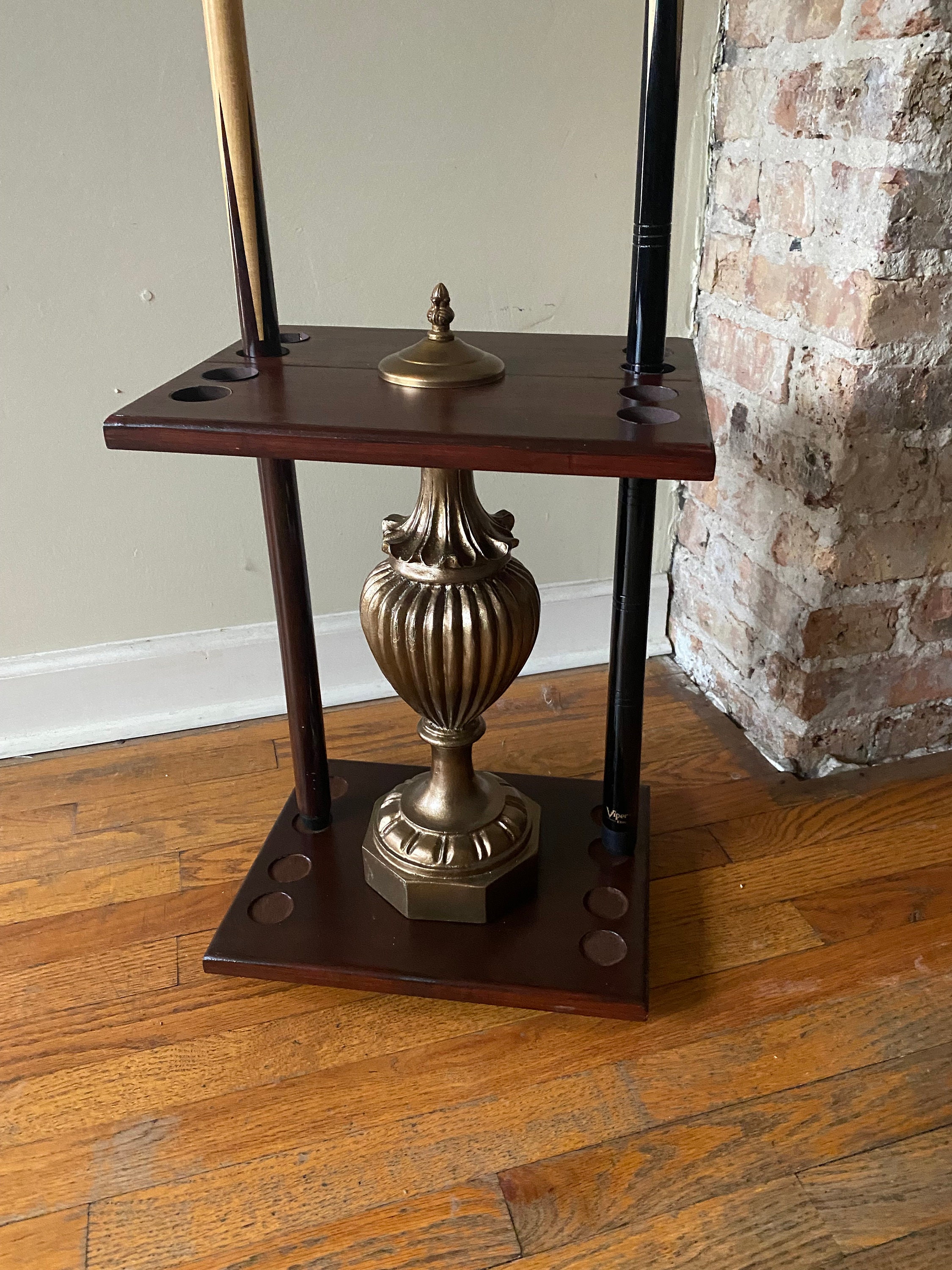 Custom Made Wood Classic Floor Cue Rack Stand 21 Ht - Etsy