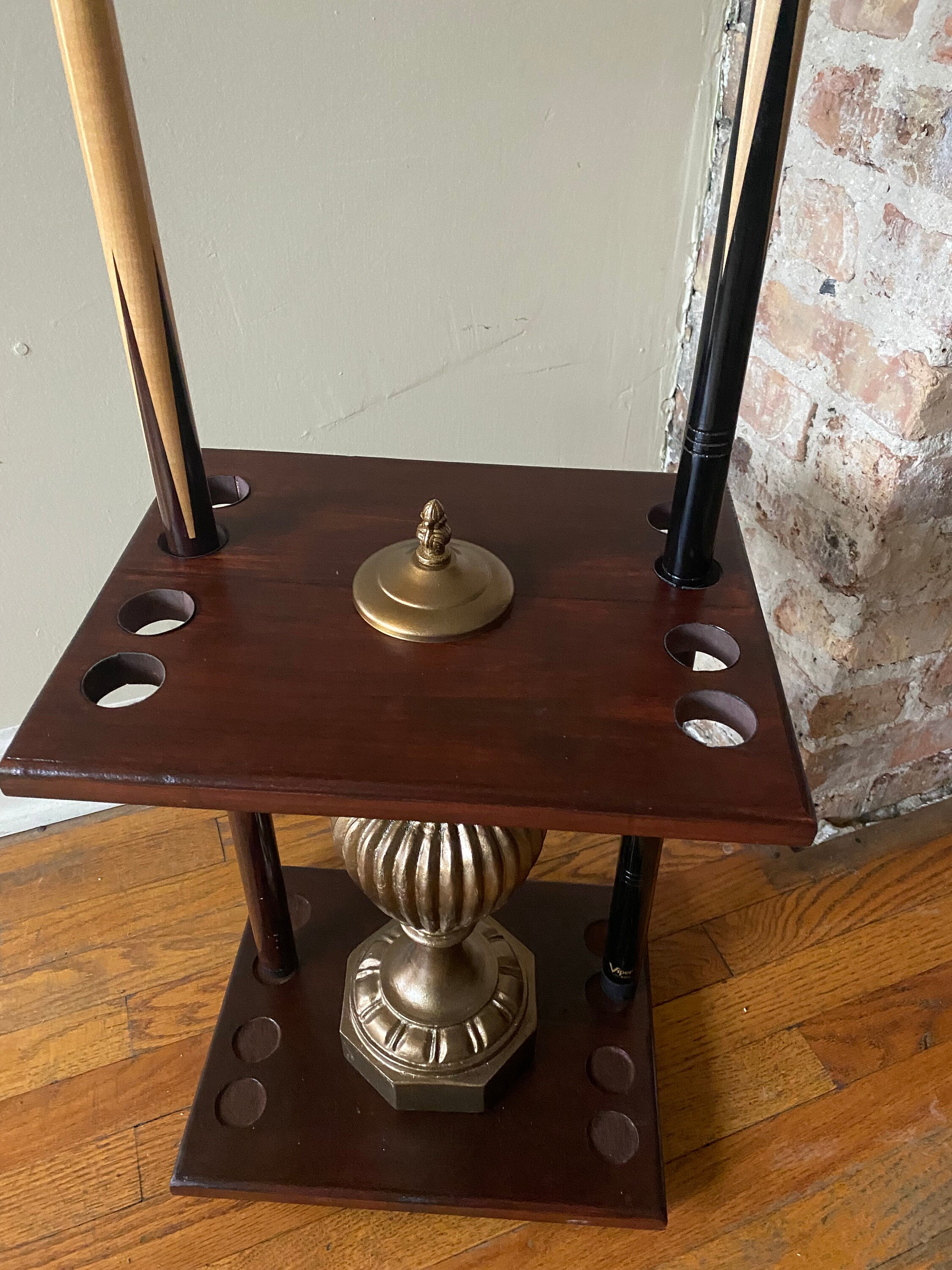 Custom Made Wood Classic Floor Cue Rack Stand 21" Ht - Etsy