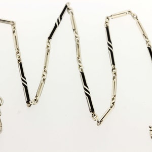 14K White Gold Pocket Watch Chain - Etsy