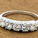 Stunning 1CTW Five Diamonds in a Row 14K Gold Ring - Etsy