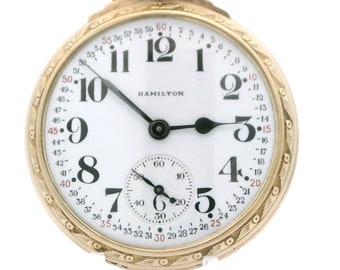 Minty 1951 Hamilton 992B High-grade Railroad Pocket Watch 21j 16s Monty ...