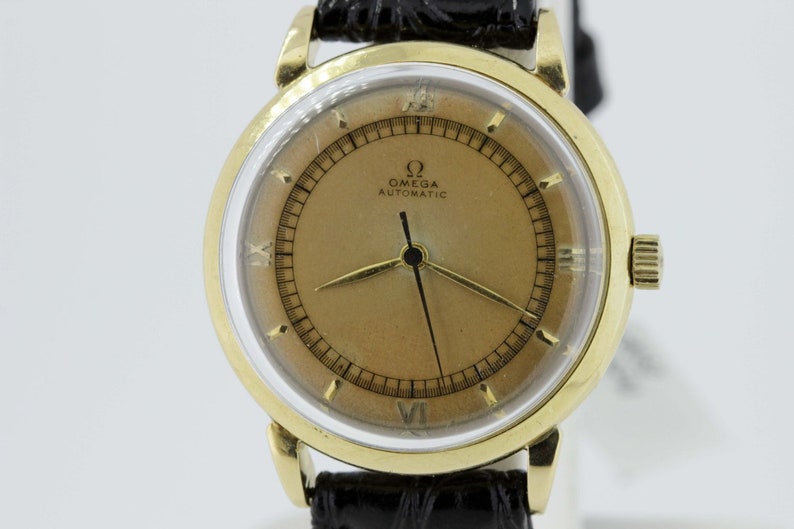 14K Gold Omega Automatic Wrist Watch - Etsy