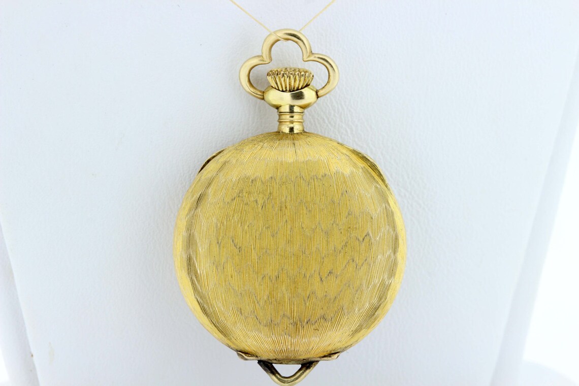 14 Karat Gold Tiny Pocket Watch Ladies - Etsy