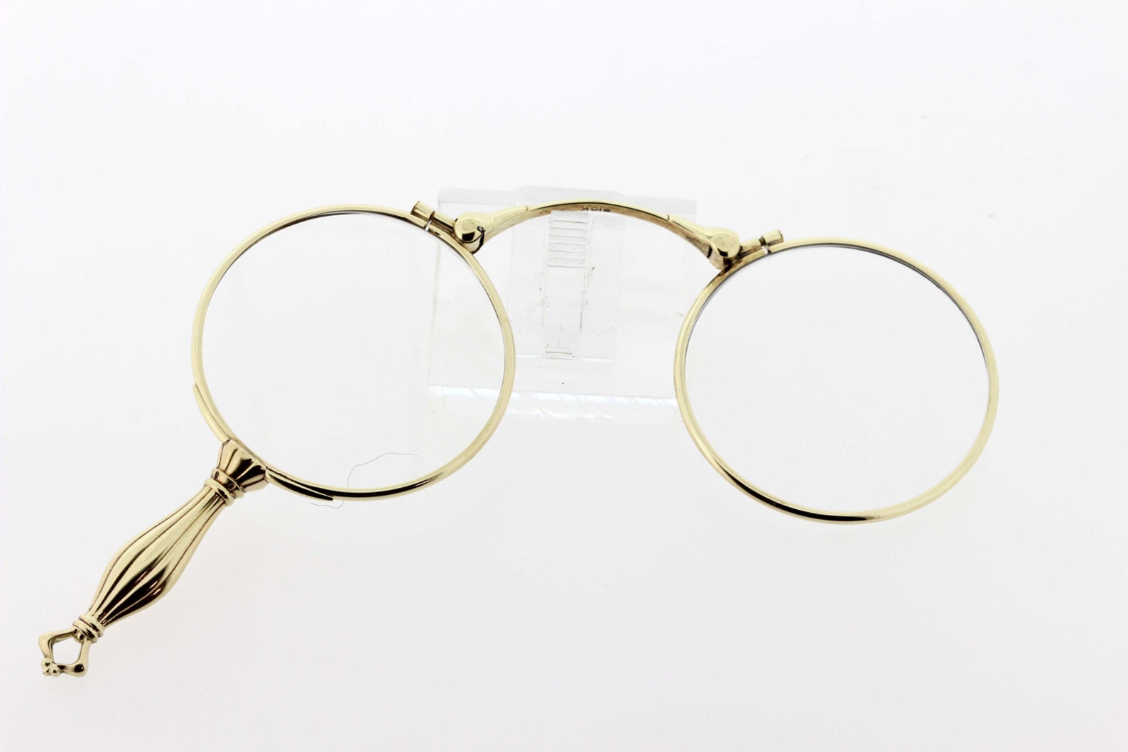 10K Gold Magnifying Glass & Reading Glasses - Etsy