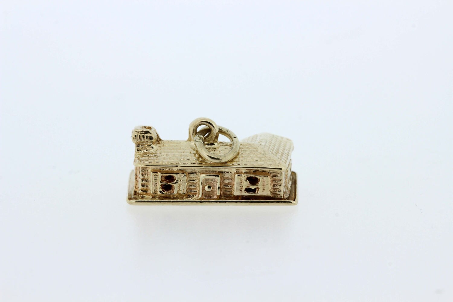 14K Yellow Gold House Charm - Etsy