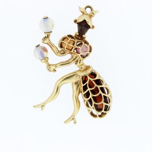 Maraca Dancer Charm With Gemstones - Etsy