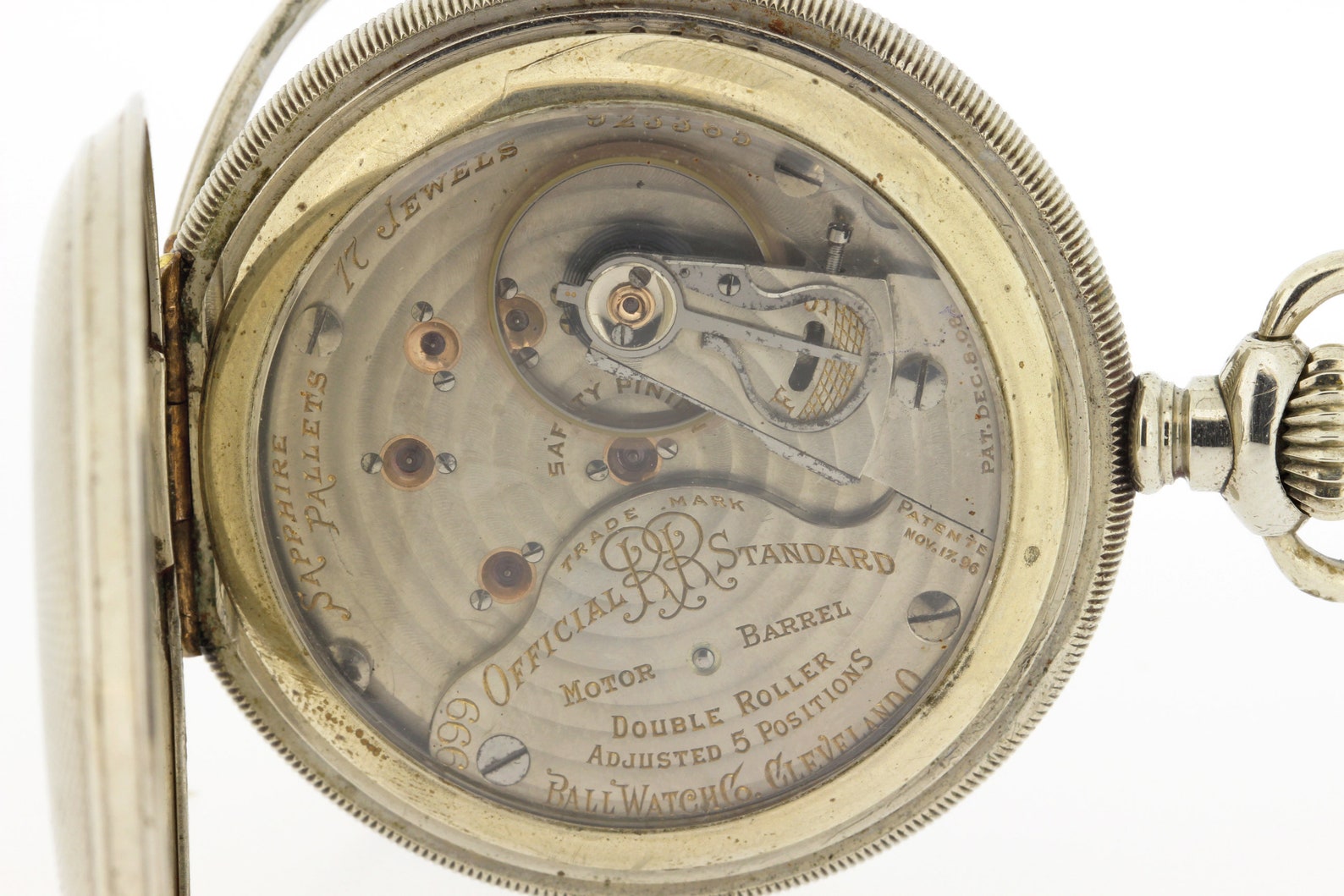 Ball Watch CO Vintage Railroad Pocket Watch 17 Jeweled - Etsy