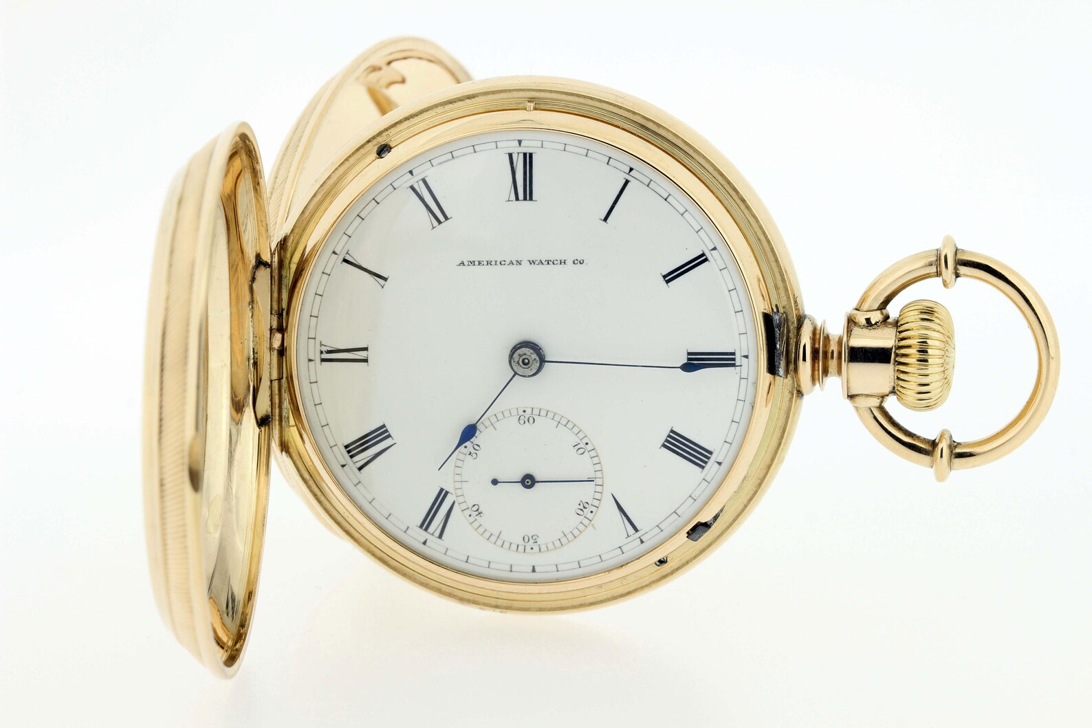 1876 American Watch Co Pocket Watch 14K Yellow Gold - Etsy