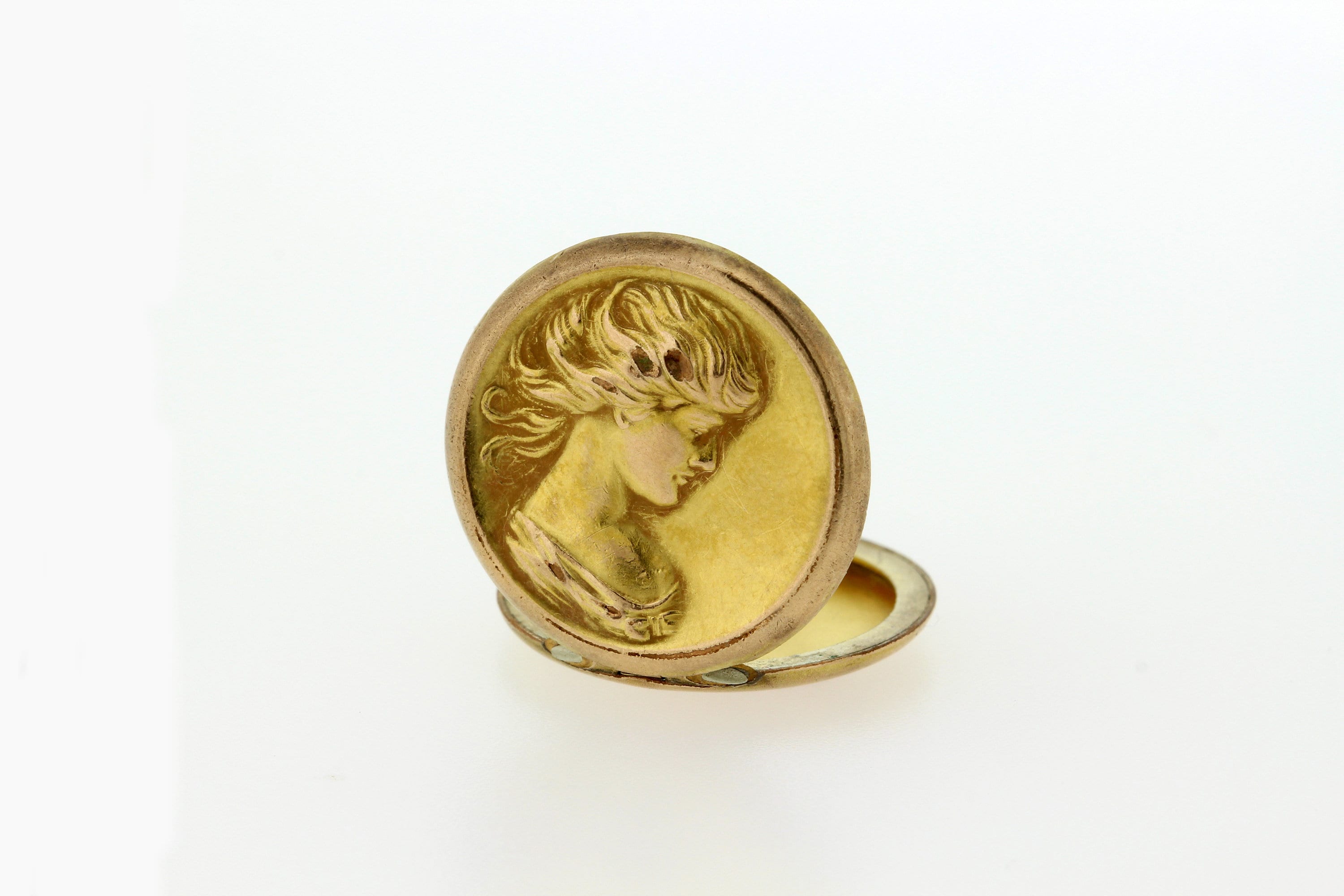 Gold Filled Victorian Era Locket With Chased and Repousse | Etsy