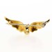 Diamond and Pearl Angel Wing Pin 14K Yellow Gold - Etsy