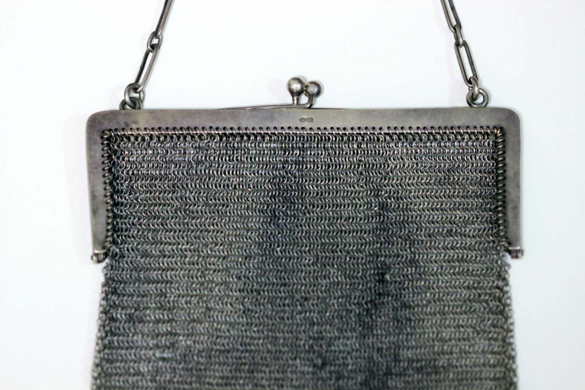 Sterling Silver Chain Link Purse 1920s - Etsy
