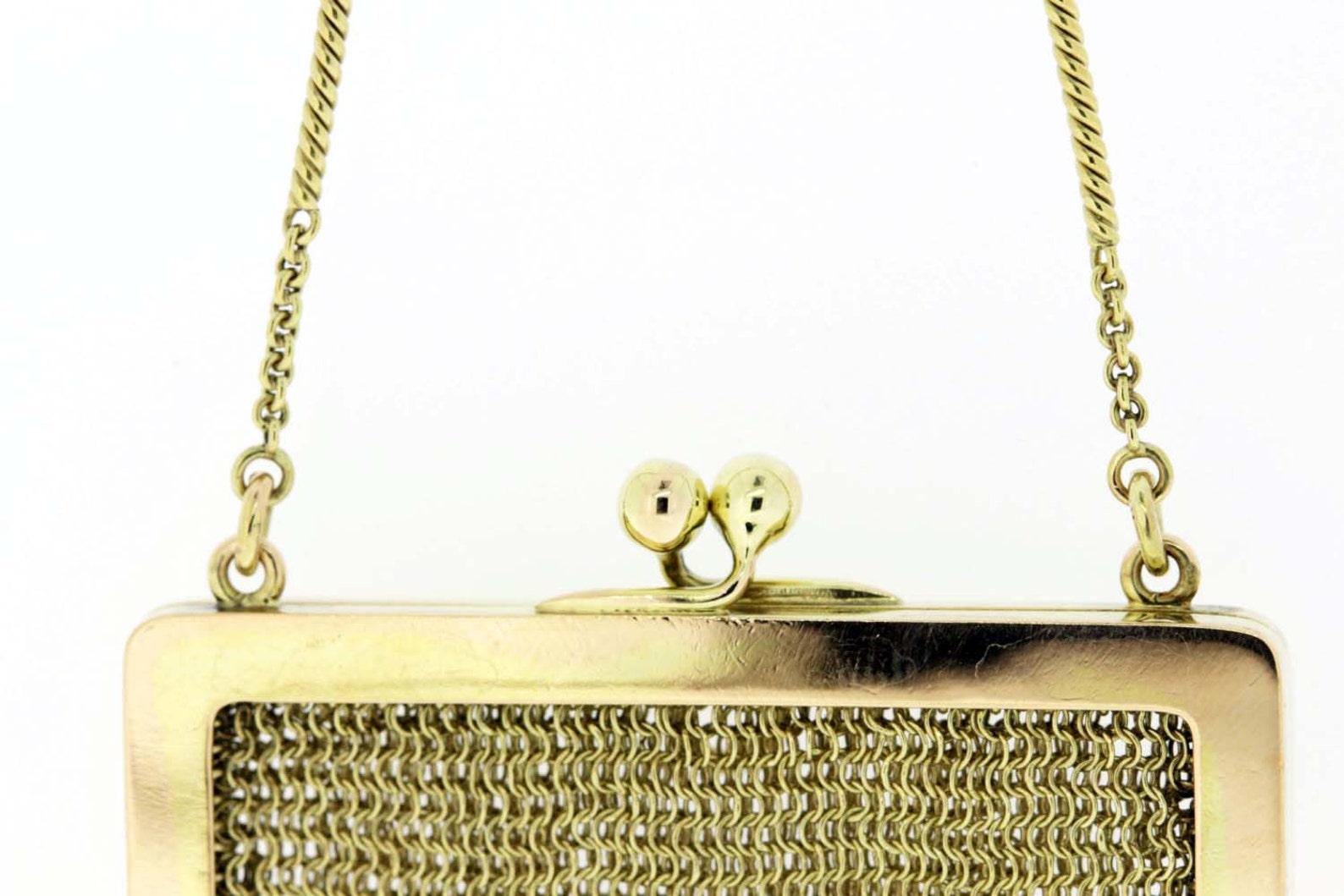 14K Gold Chain-link Purse/coin Bag - Etsy