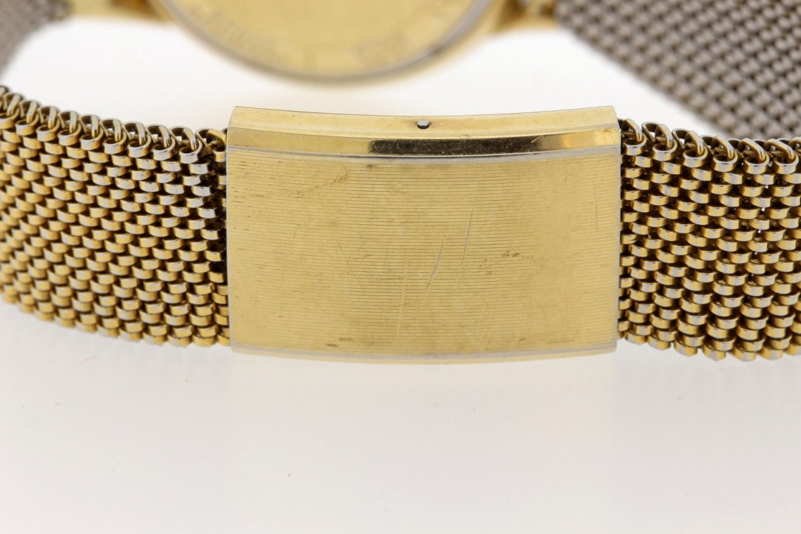 1950s Bulova Wrist Watch Self Winding 23 Jeweled Movement 14K Gold Case ...