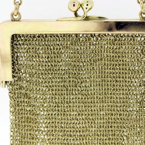 14K Gold Chain-link Purse/coin Bag - Etsy