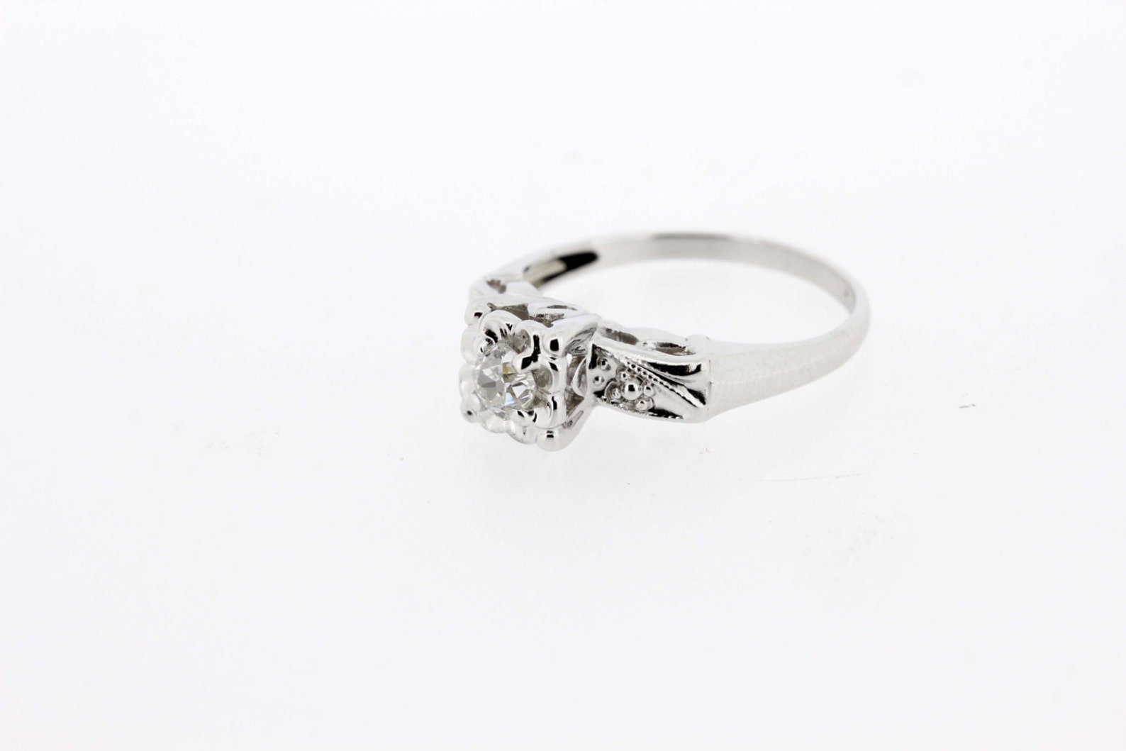 Quarter Carat Diamond Solitaire Ring 14K Gold - Etsy