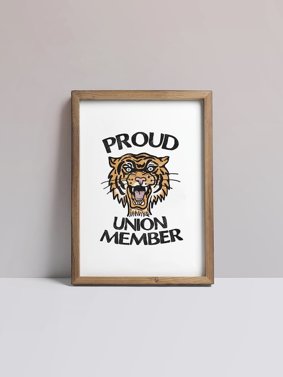 Proud Union Member Art Print 8.5x11 print digitally | Etsy