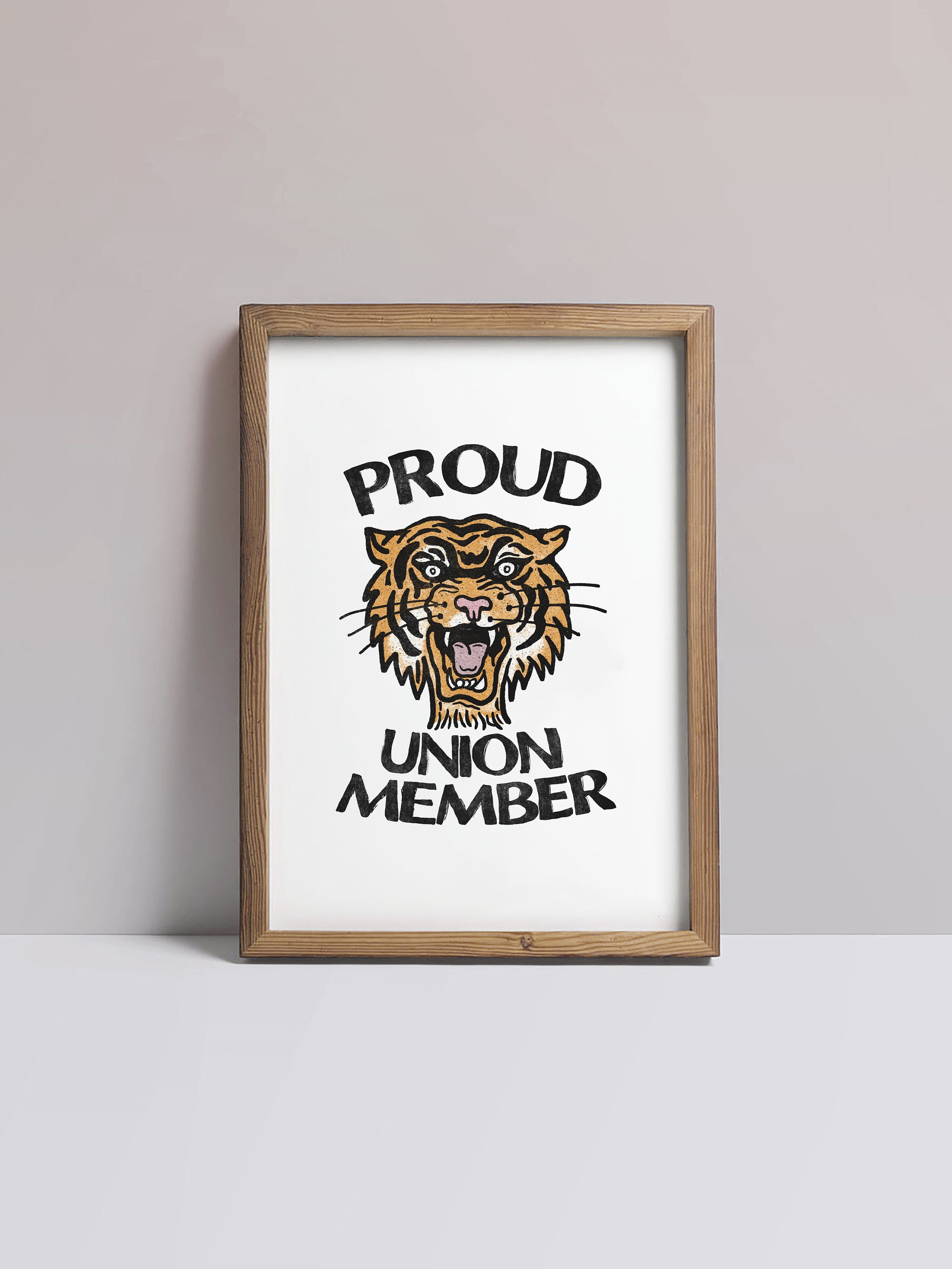 Proud Union Member Art Print 8.5x11 Print Digitally - Etsy UK