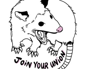 Join A Union Art Print 8.5x11 Print, Digitally Illustrated on Matte ...