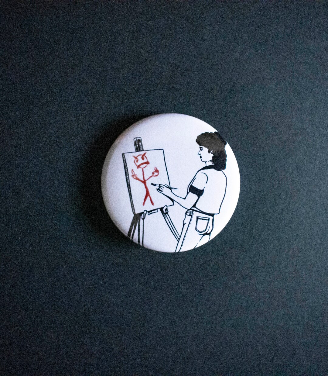 The Artist - 1 1/2 Inch Pin - A Funny Artist Pin - Artist Creative ...