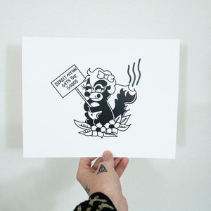 Direct Action Gets the Goods Art Print - Digitally Illustrated Tattoo ...
