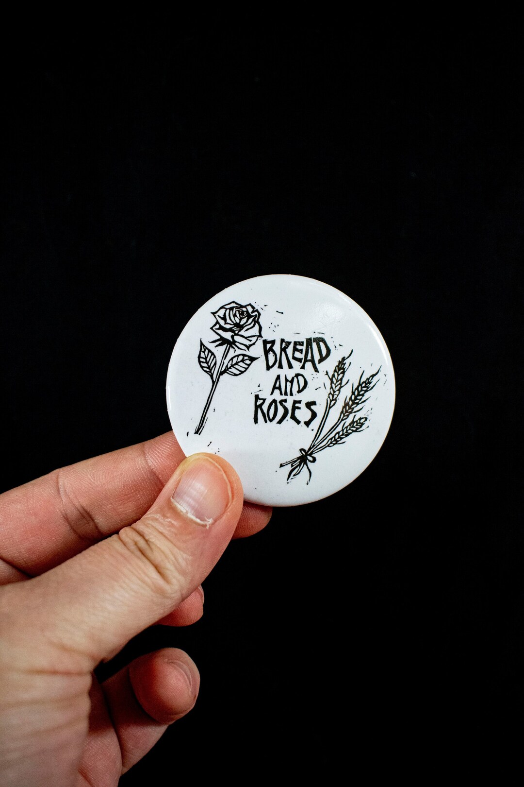 Large Pro Union Worker Pin - Pin/badge - 2.25 Inch Pinback Button ...