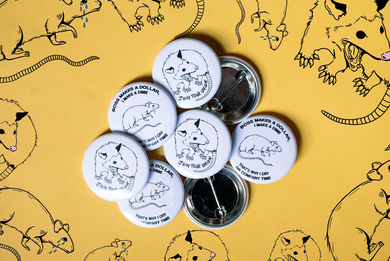 2-pack of Pro-worker Pins/badges 1 1/2 Inch Pin Back Button - Etsy Canada