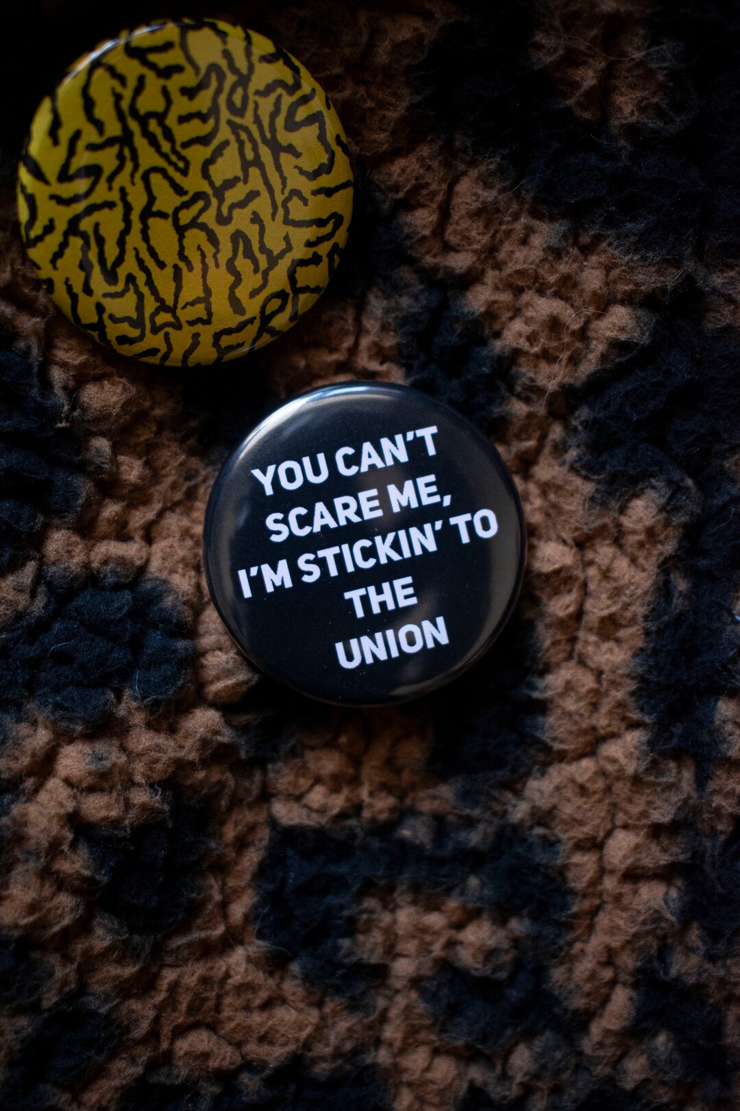 Pro Union Worker Pin - Pin/badge - 1 1/2 Inch Pin/button - Union Strong ...