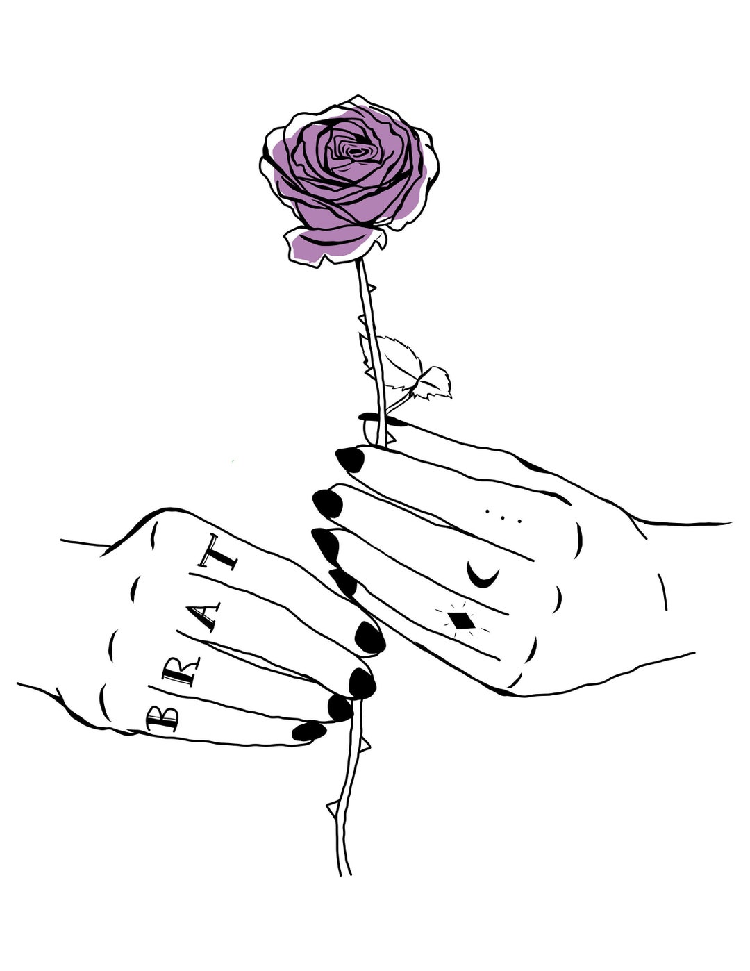 BRAT Art Print Digitally Illustrated 8.5x11 Print on Matte Cardstock ...