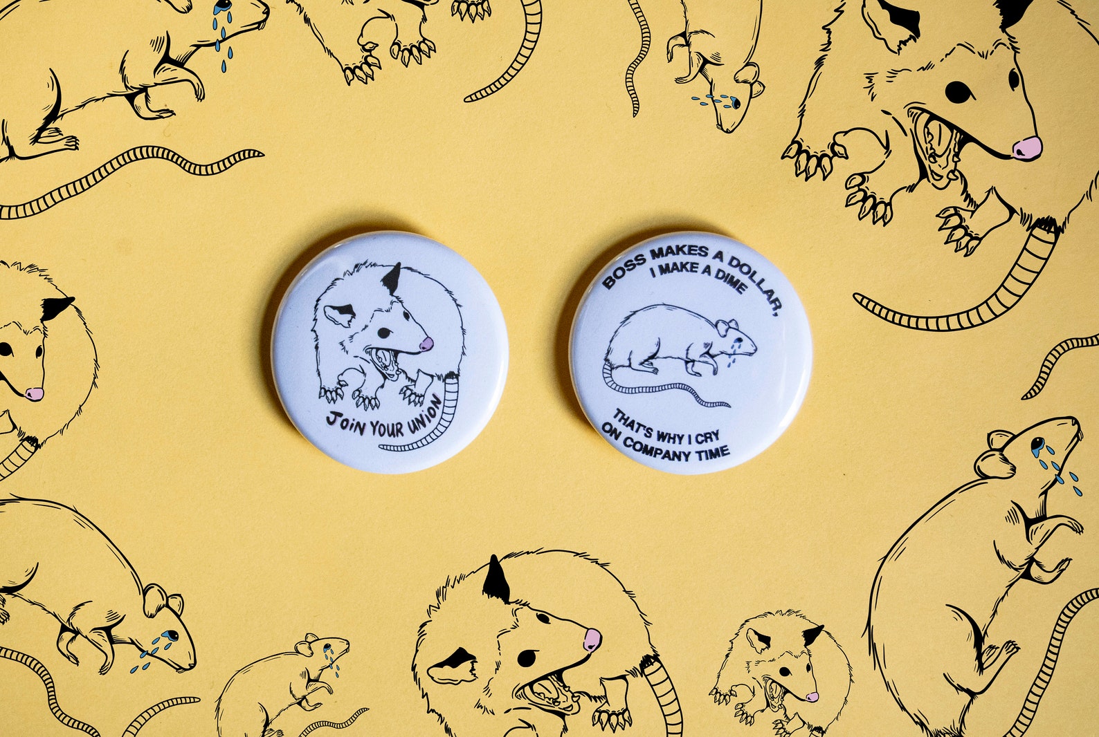 2-pack of Pro-worker Pins/badges 1 1/2 Inch Pin Back Button - Etsy Canada