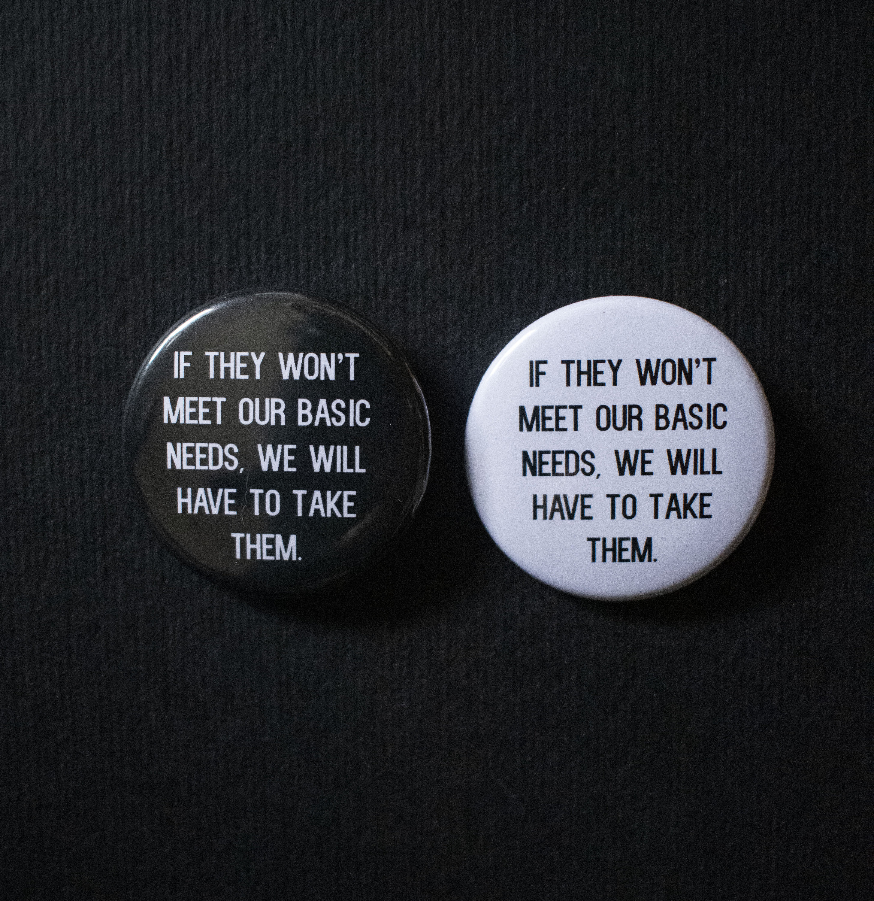Pro-worker Pins/badges - 1 1/2 Inch Pin Back Buttons - Choose White or ...