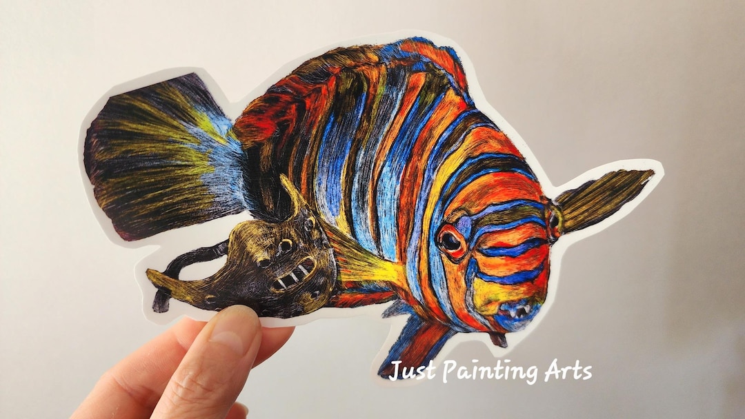 Picasso,artist Picasso Triggerfish,waterproof Vinyl Sticker, Vinyl ...