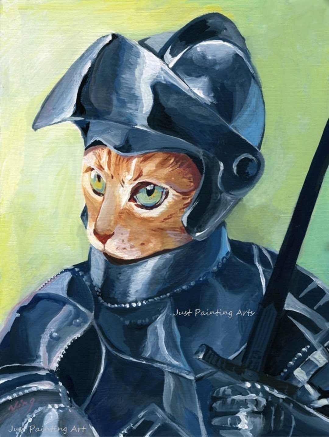 20% OFF Cat Knight,cat Portraits- Art Print 8.5 X11(letter Size) - Etsy