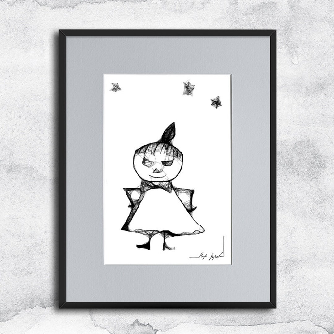 Graphic Work No 21 Moomin Inspiration, Fairy Tale Graphics, Fairy Tale ...