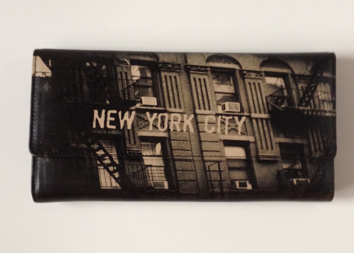 Women's Wallet New York Wallet Black Wallet Brownstone - Etsy