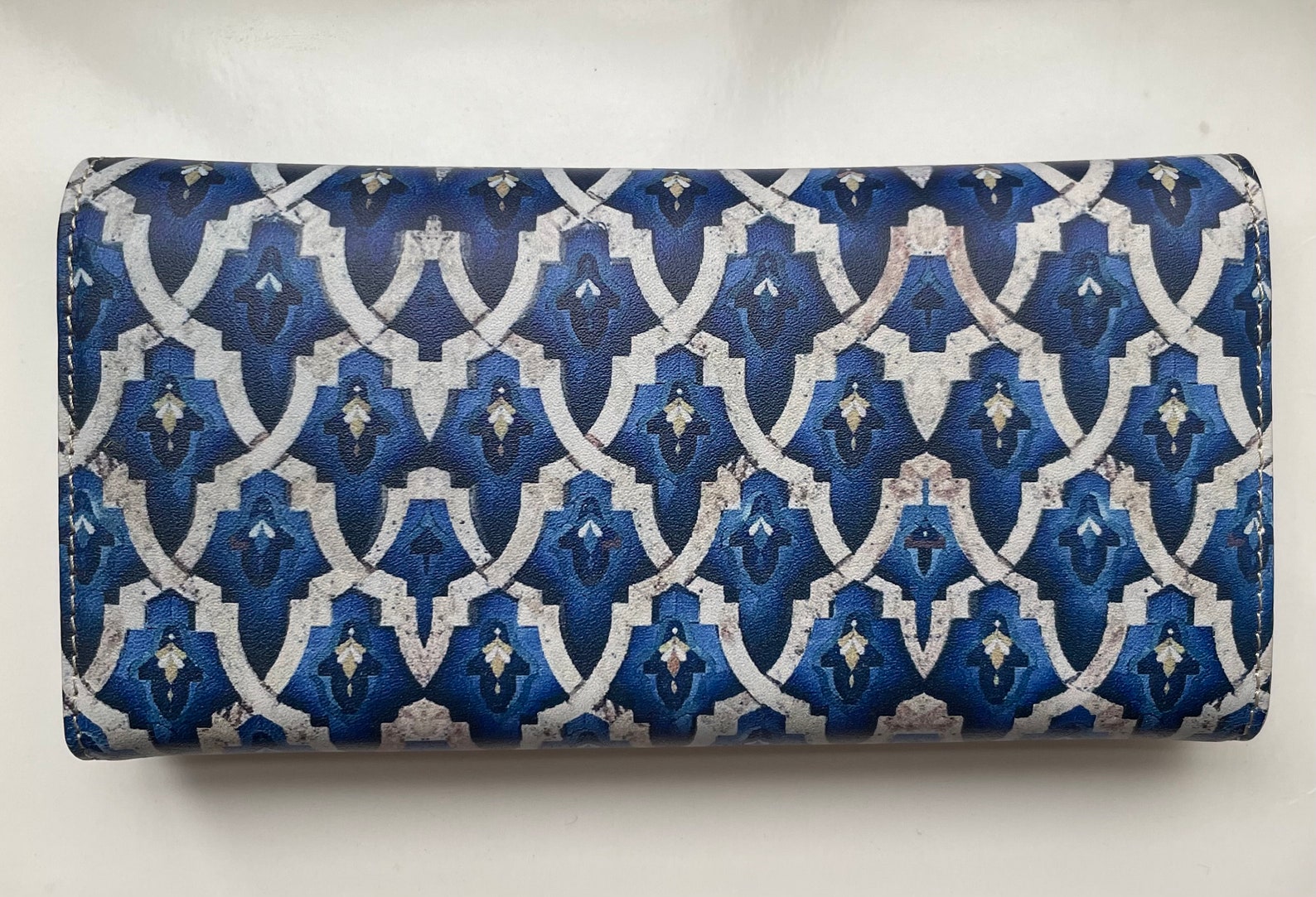 Women's Wallet Blue Wallet Ethnic Pattern Wallet Blue - Etsy