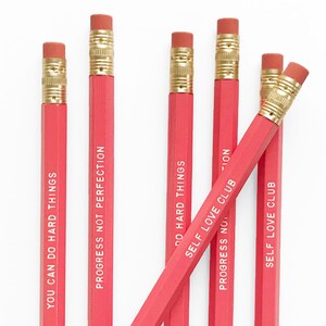 Self Love Positive Affirmations Pencil Set ∙ Great Pick Me up Gift for ...