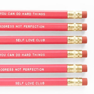 Self Love Positive Affirmations Pencil Set ∙ Great Pick Me up Gift for ...