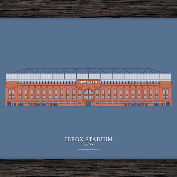 Ibrox Stadium Print - Etsy UK