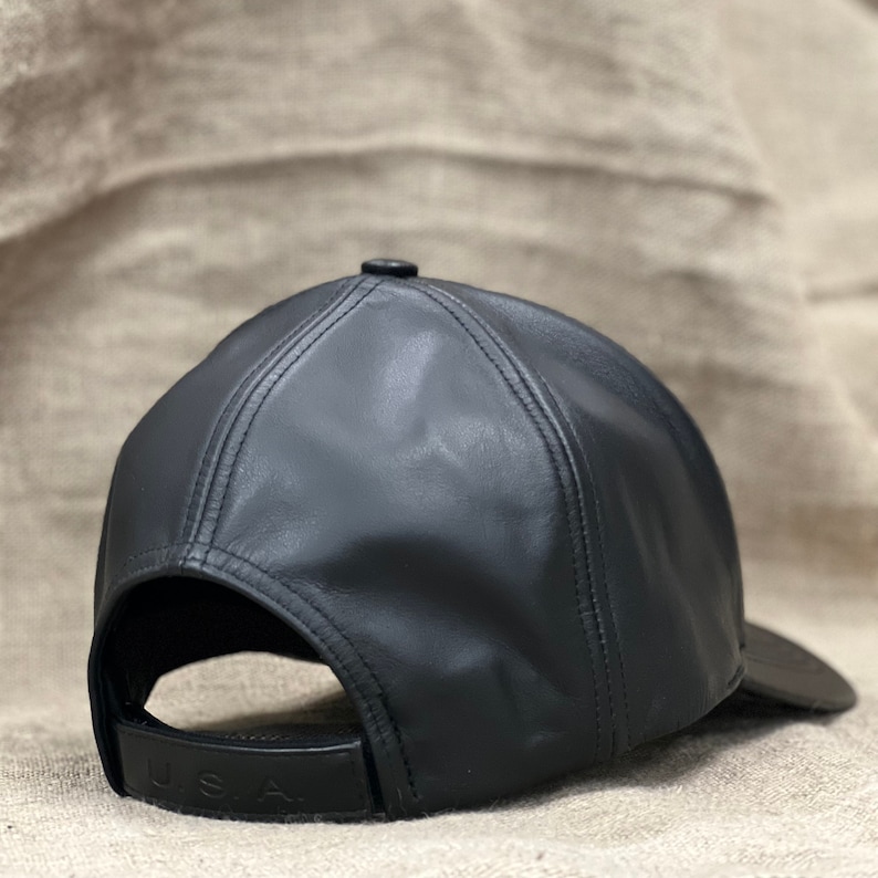 Genuine Cowhide Leather Baseball Cap Adjustable Cap Many - Etsy