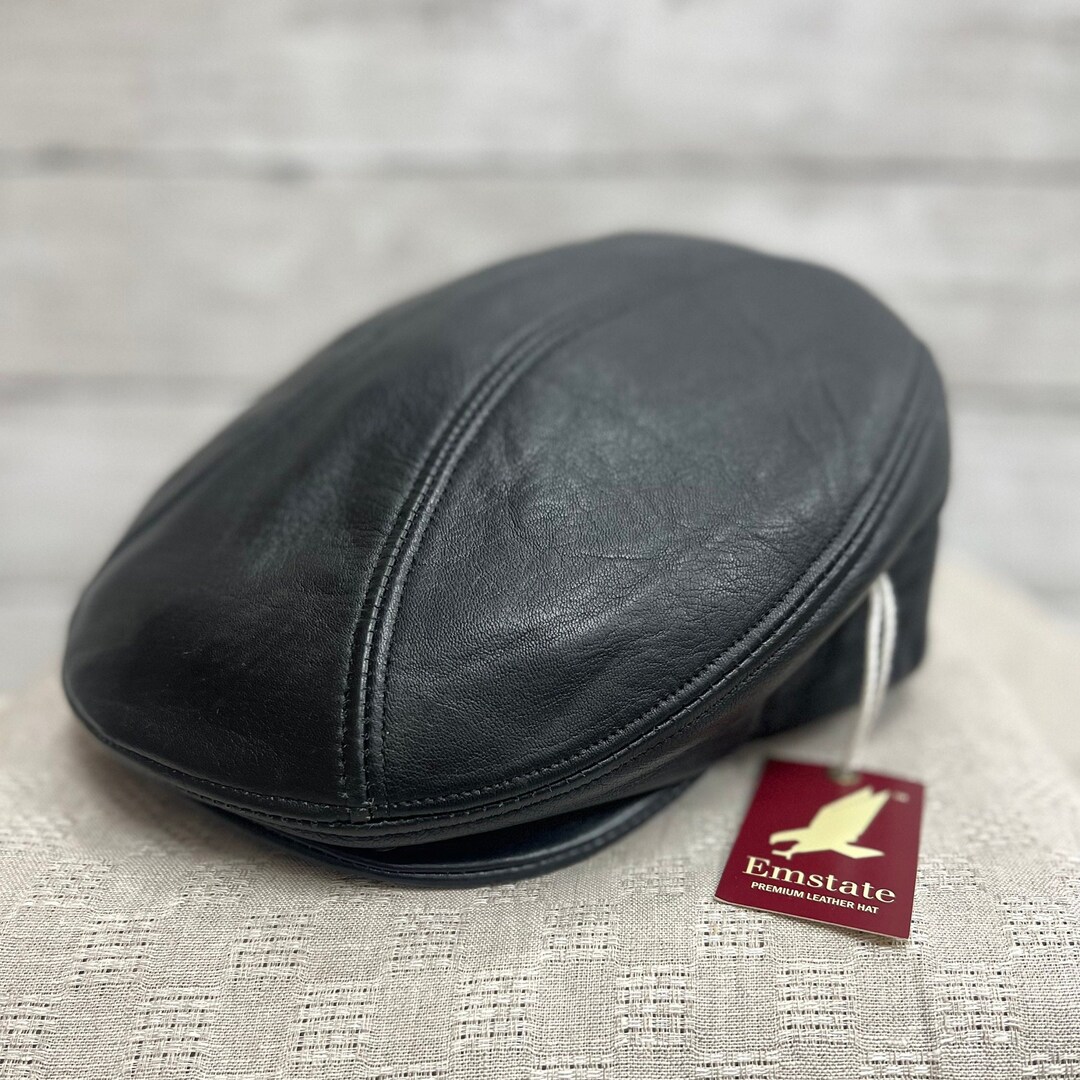 Emstate Premium Lambskin Ivy Flat Cap Ascot Ivy Black and - Etsy